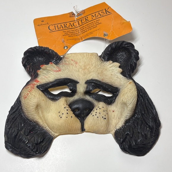 Hallmark | Costumes | Hallmark Panda Character Mask Black And Cream ...